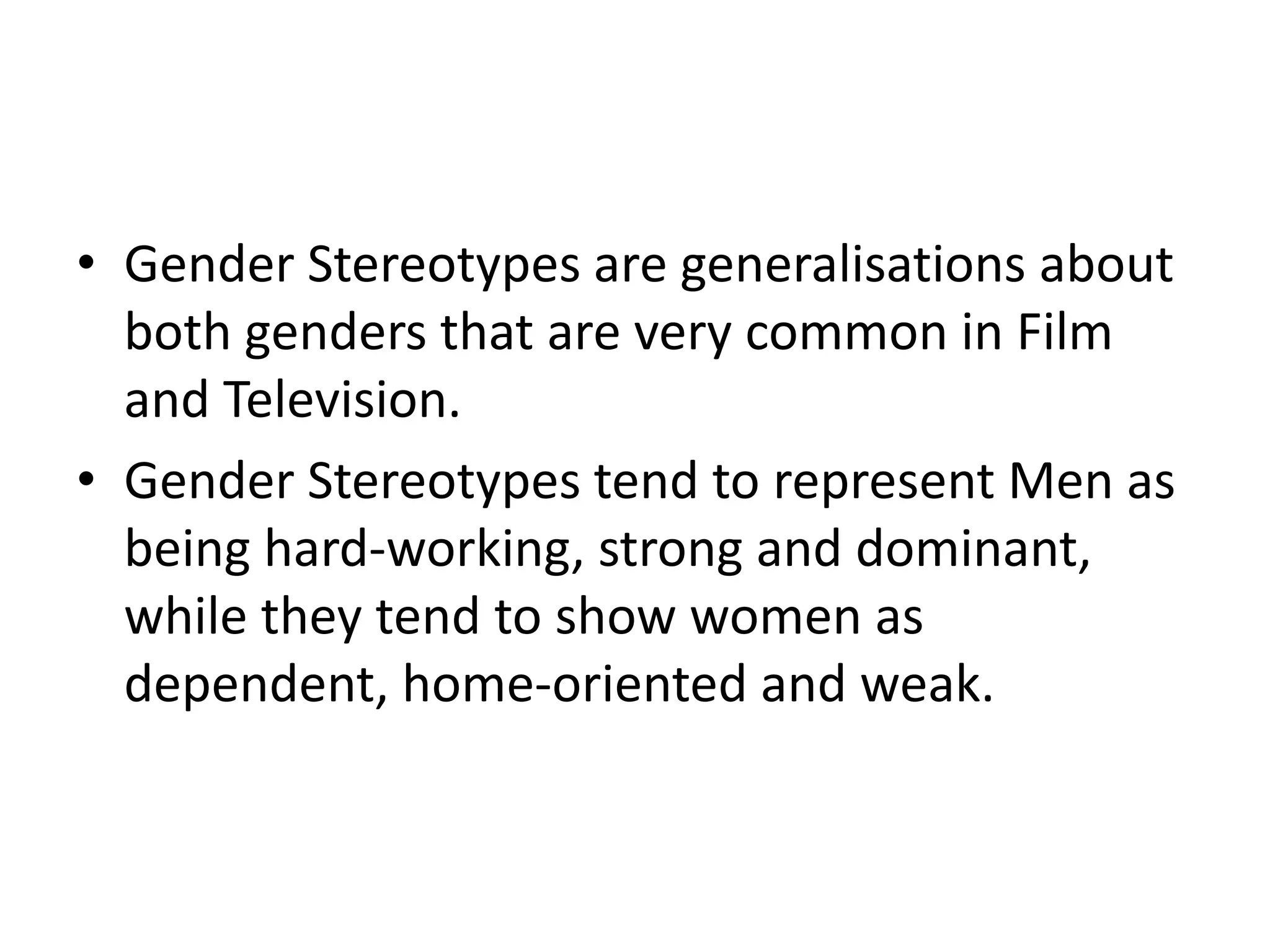 Gender stereotypes | PPT