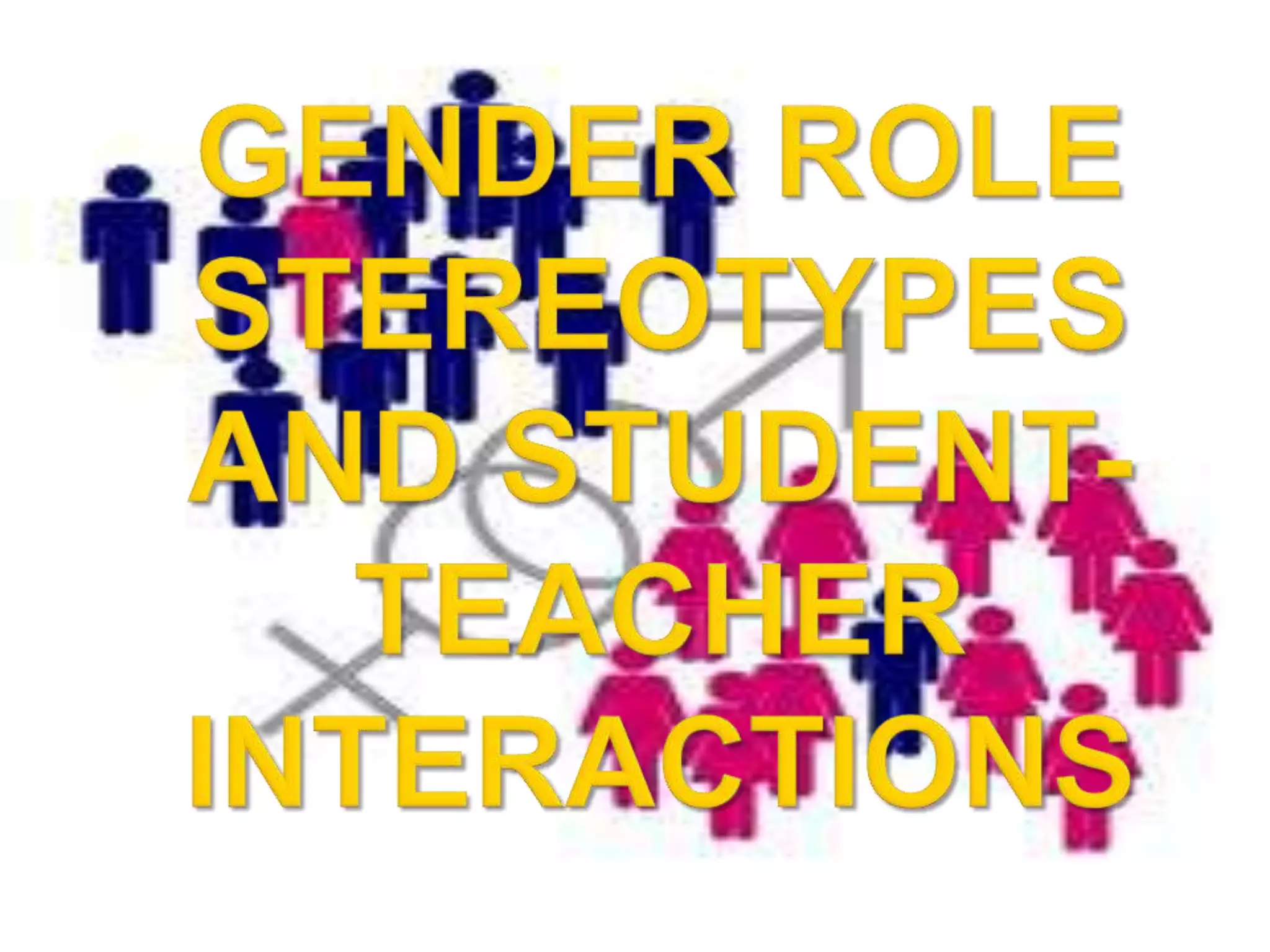 Gender Stereotypes Ppt