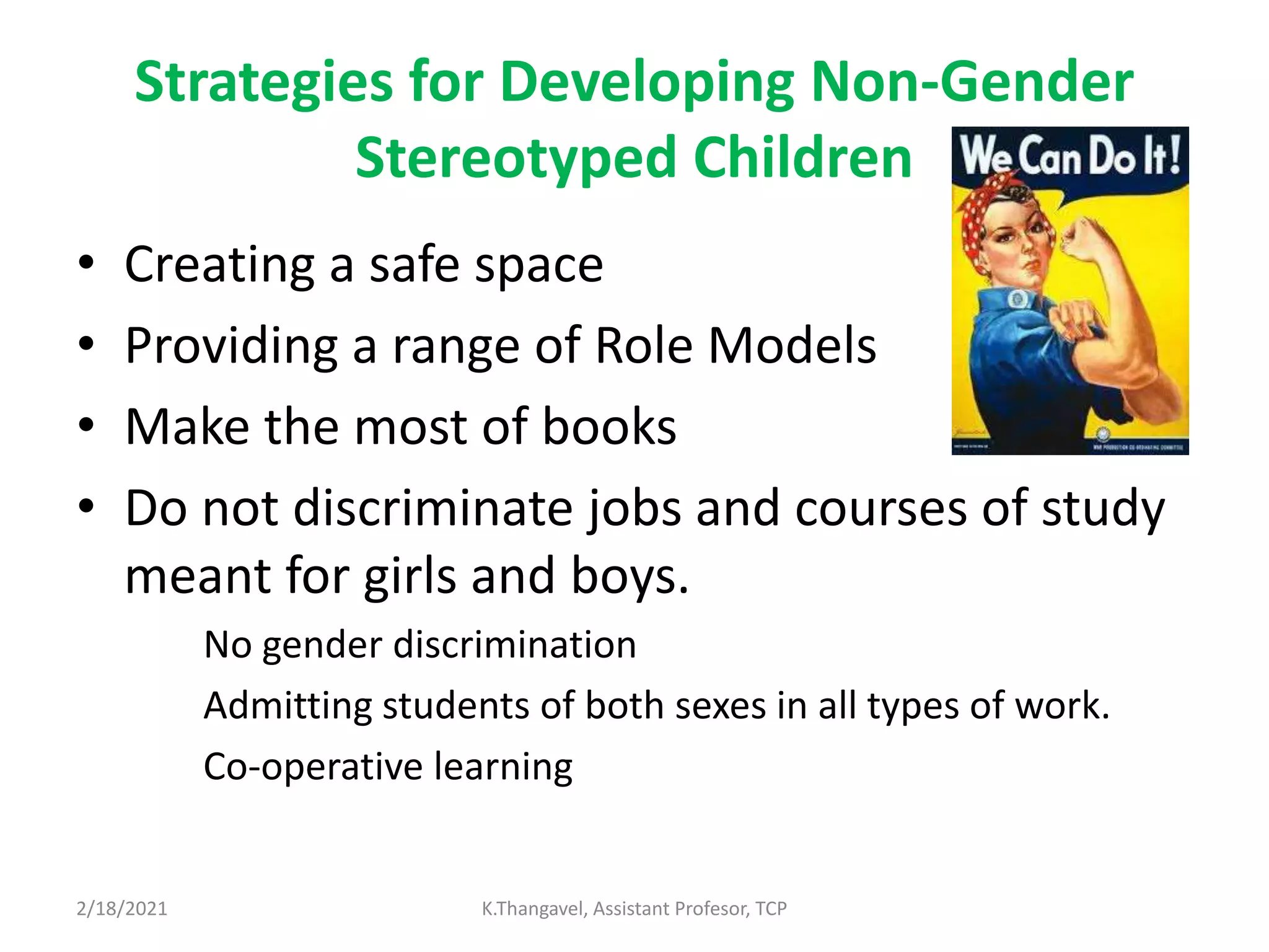 Gender Stereotypes and Gender Roles | PPTX