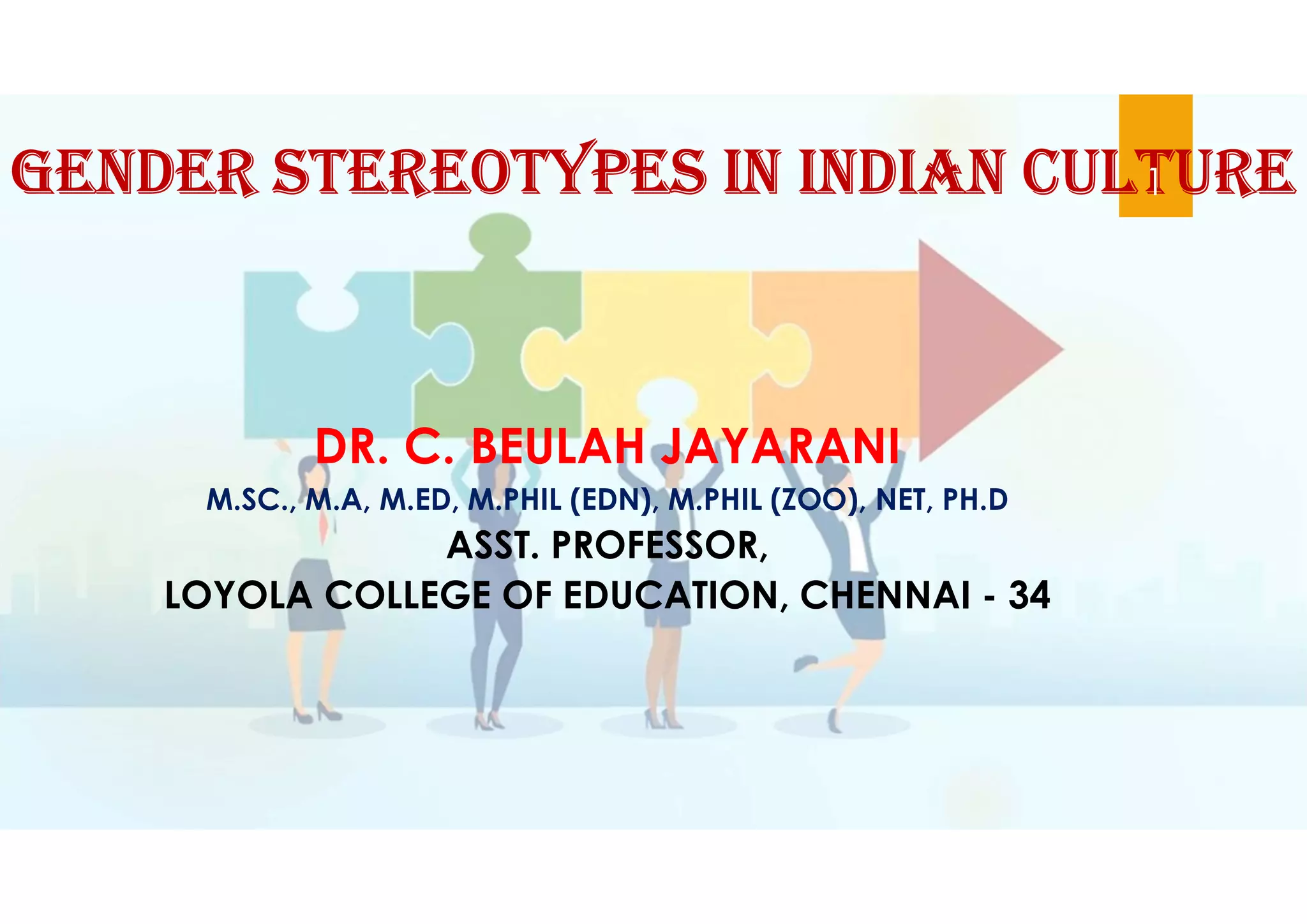 Gender stereotypes in indian culture | PDF