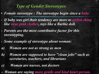 Genderstereotypes | PPTX