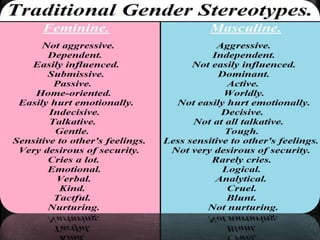 Genderstereotypes | PPTX