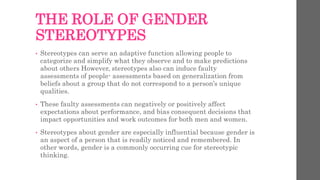 Gender Stereotyping and its impact on children and society | PPT