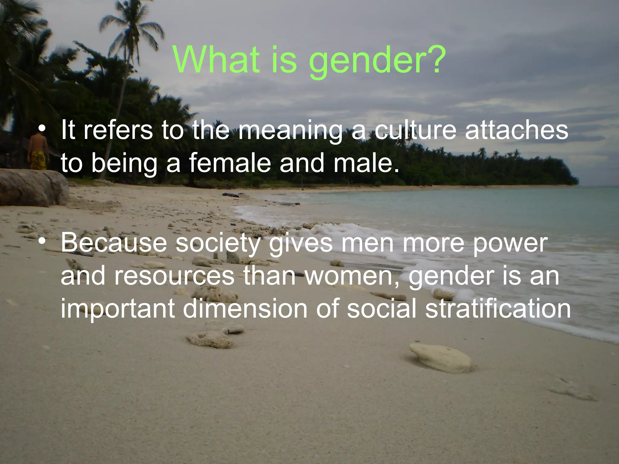 Gender Stratification | PPT