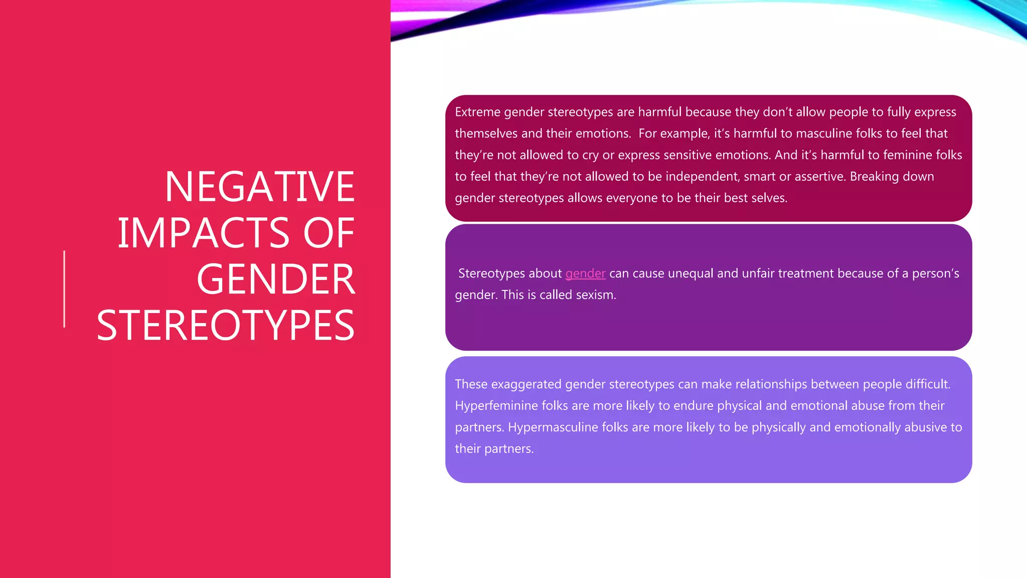 Gender streotypes | PPTX