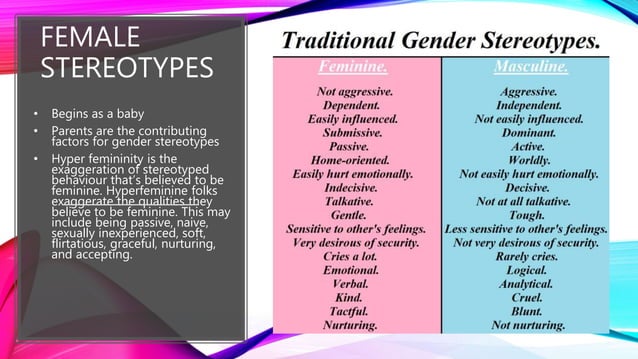 Gender streotypes