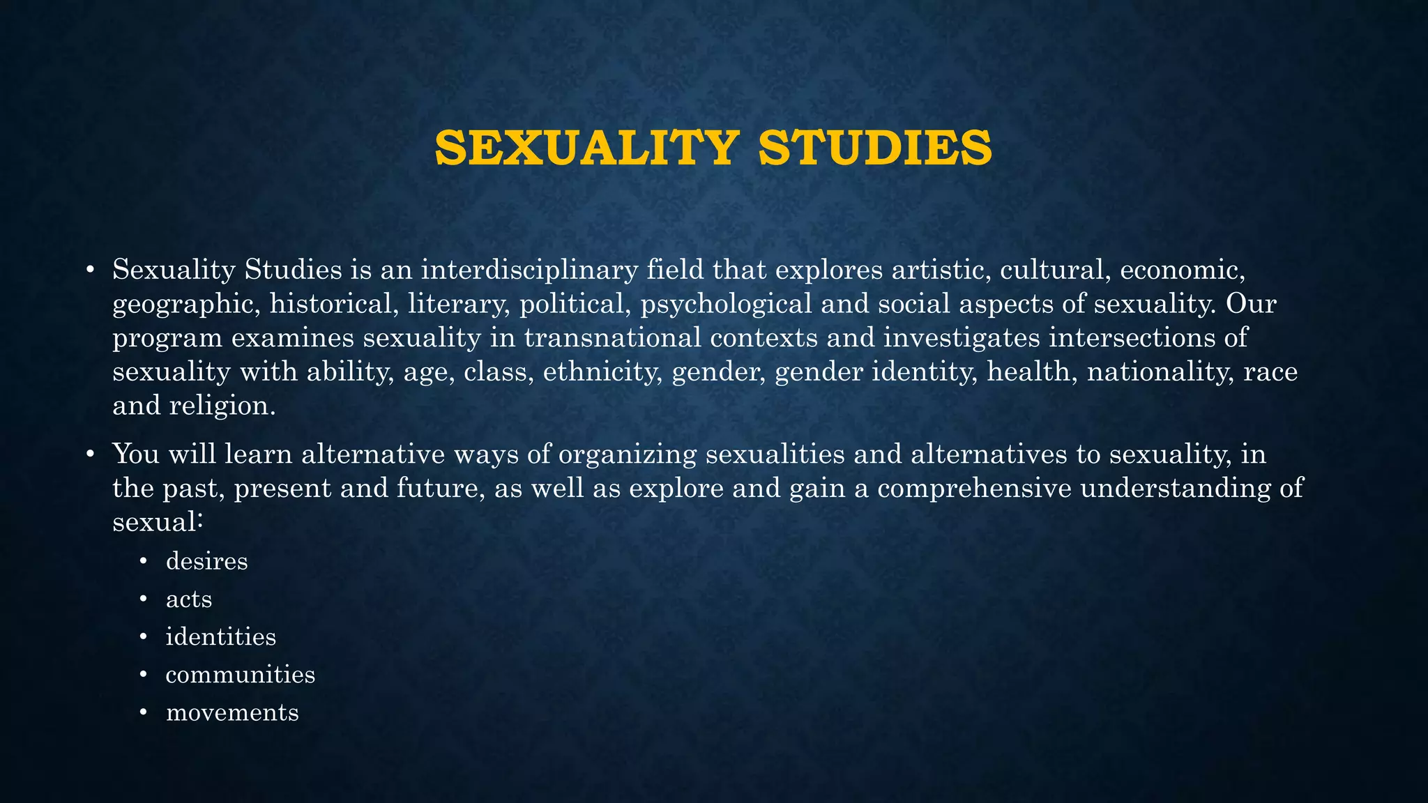 Gender studies & Queer Theory | PPTX