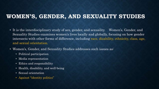 Gender studies & Queer Theory | PPTX