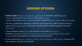 Gender studies & Queer Theory | PPTX