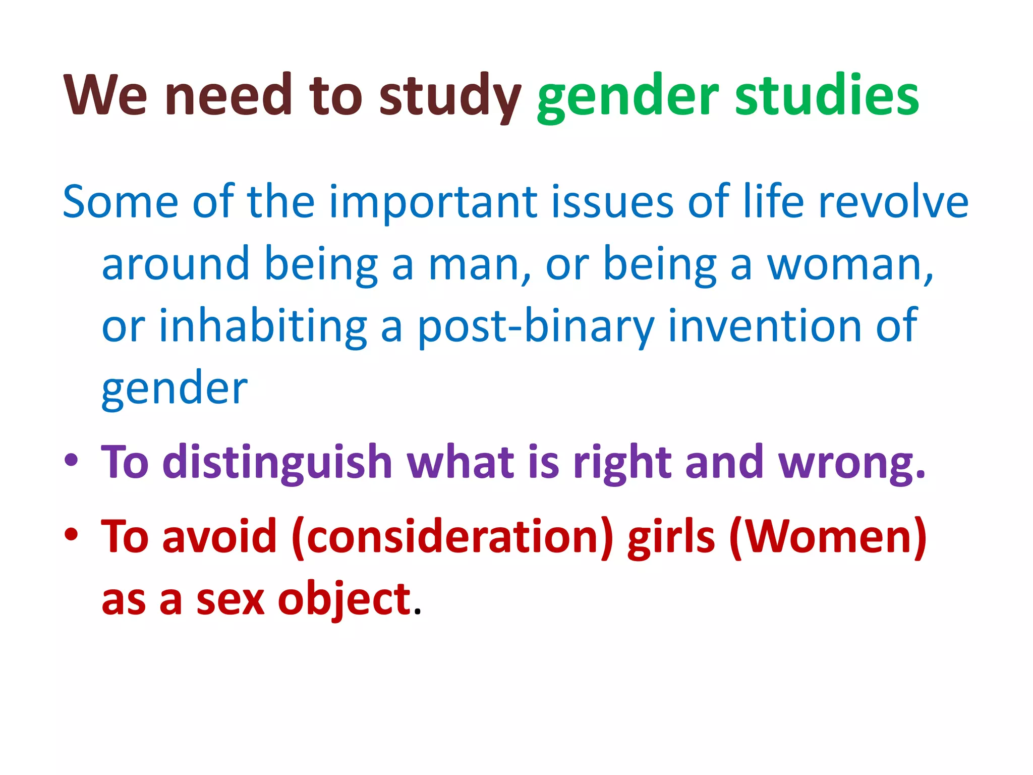 Gender studies introduction ppt | PPT