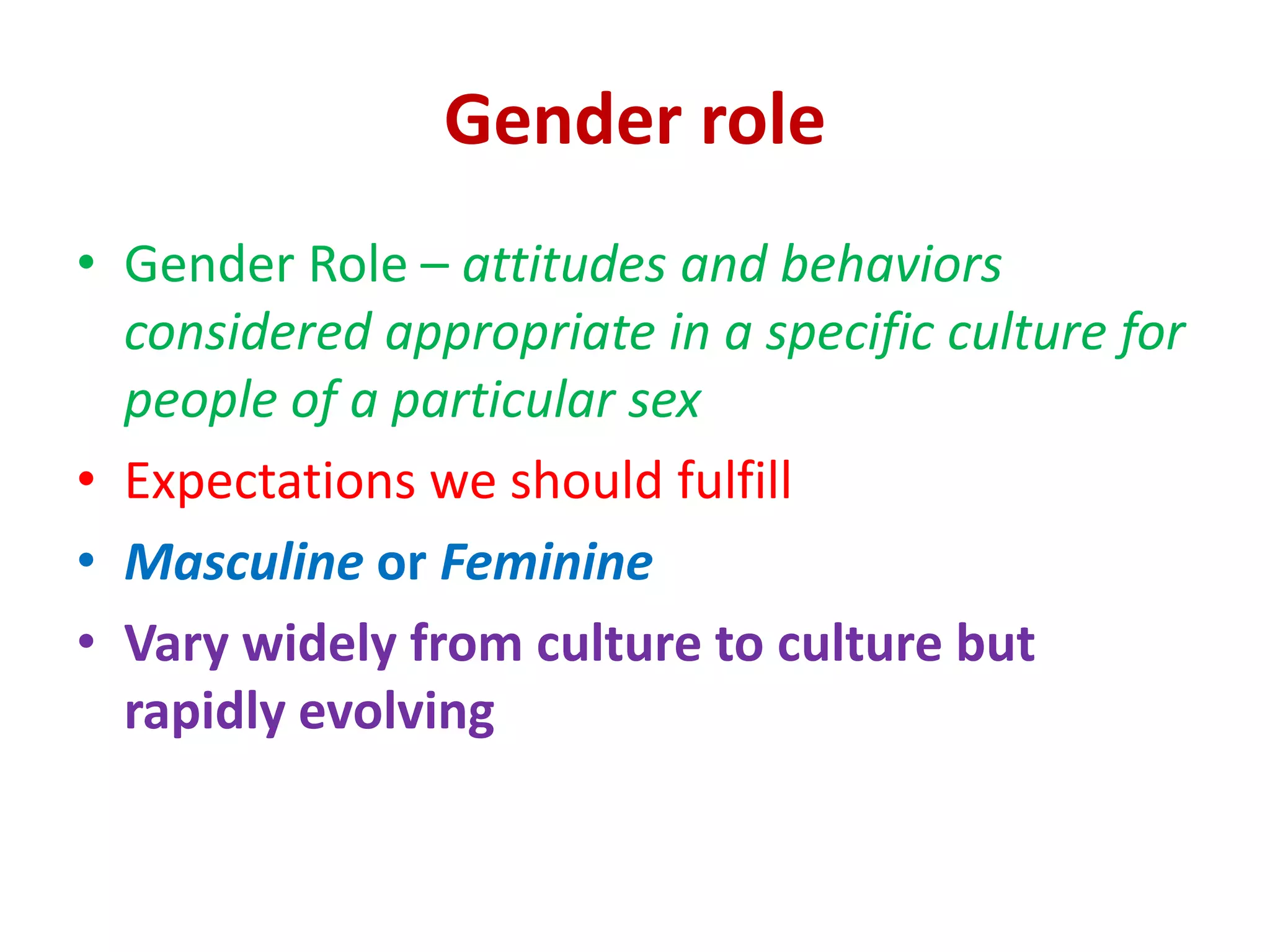 Gender studies introduction ppt | PPT