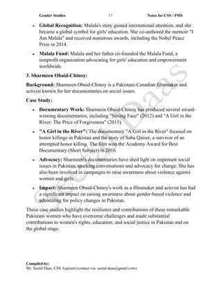 Gender Studies Notes for CSS by Seetal Daas.pdf