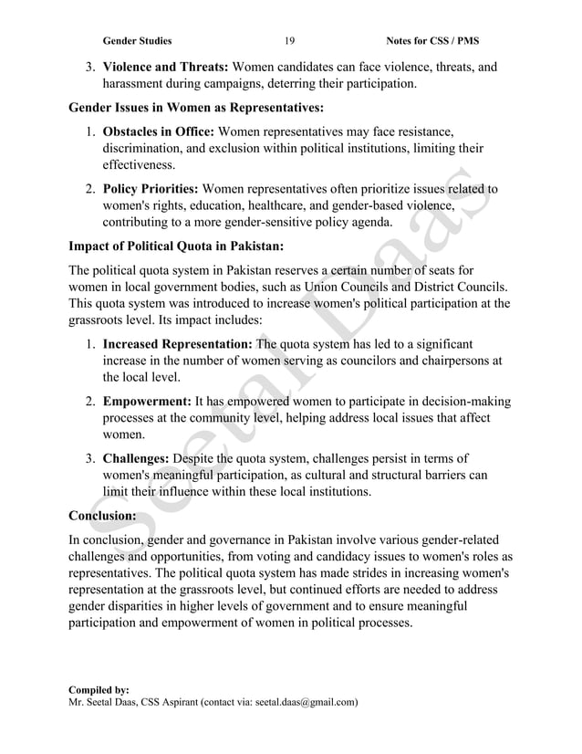 Gender Studies Notes for CSS by Seetal Daas.pdf