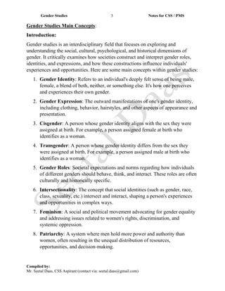 Gender Studies Notes for CSS by Seetal Daas.pdf