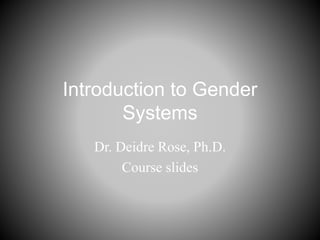 Gendersystems | PPTX