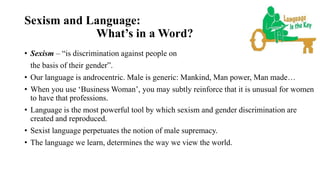 Gender terminologies | PPTX