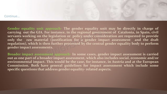 Gender tools and methodology | PPTX | Politics