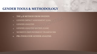 Gender tools and methodology | PPTX