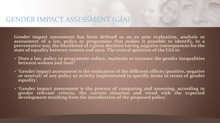 Gender tools and methodology | PPTX