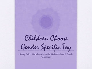 Gender toys project psychology | PPTX | Parenting Babies and Toddlers ...