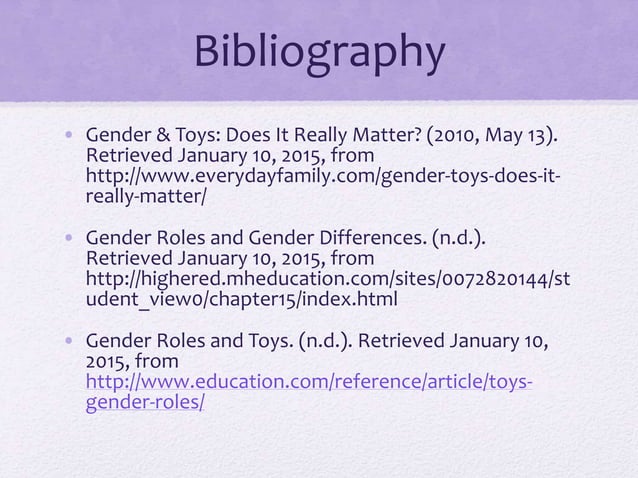 Gender toys project psychology | PPT