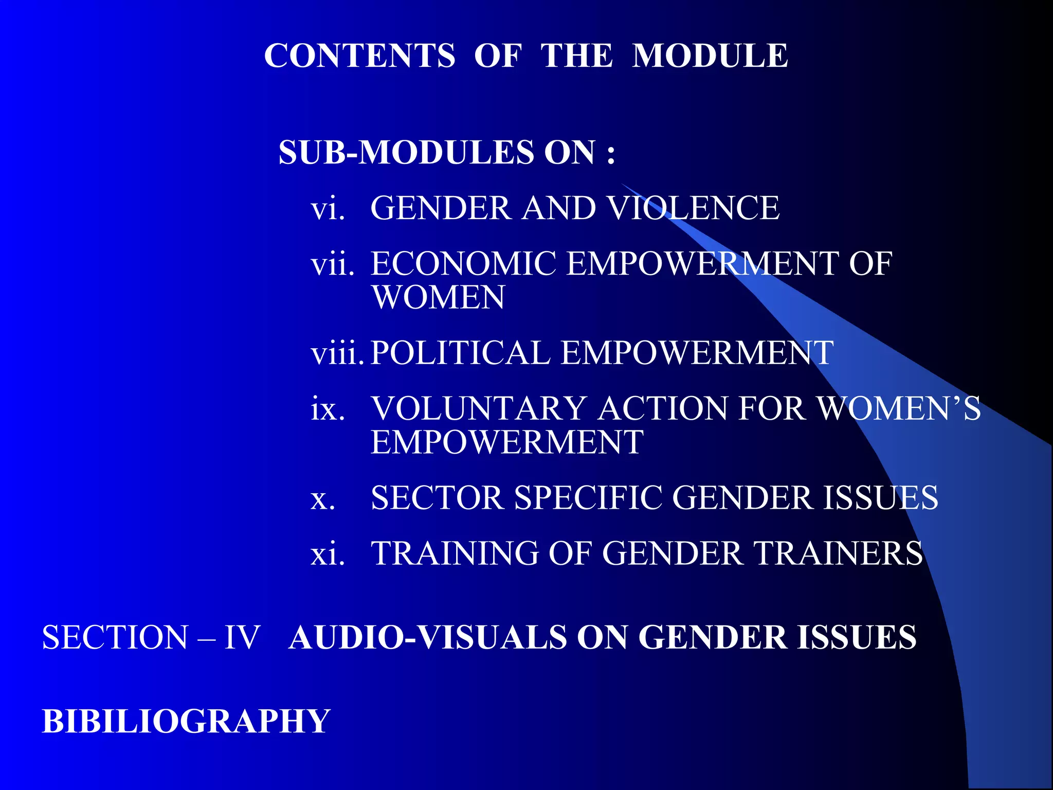 Gender training module | PPT