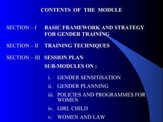 Gender training module | PPT