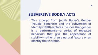 Gender Trouble by judith butler 1990.pptx