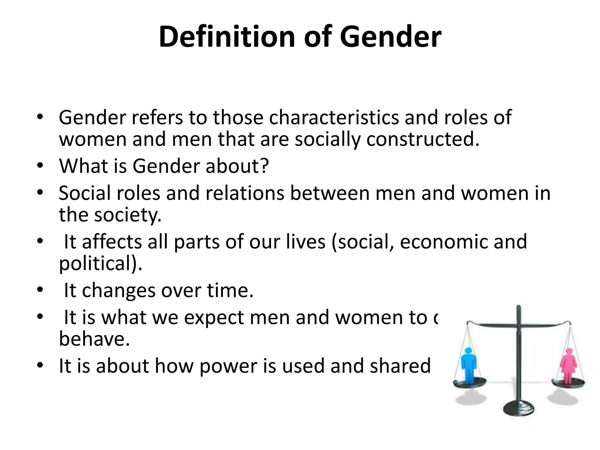 Introduction to gender concepts | PPTX