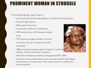 Gender, War and Liberation in Zimbabwe.pptx