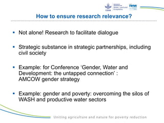 Gender, water and development :issues for the future | PPT