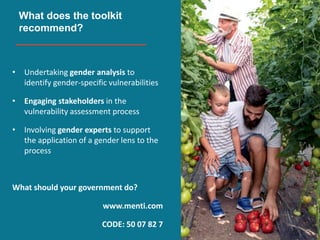 Webinar | Gender Equality in National Adaptation Plan (NAP) Processes: Assessing vulnerabilities ...