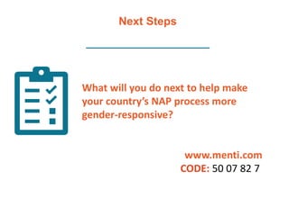 Webinar | Gender Equality in National Adaptation Plan (NAP) Processes: Assessing vulnerabilities ...