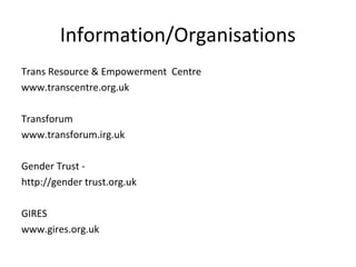 Gender workshop (transgender) | PPT