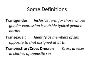 Gender workshop (transgender) | PPT