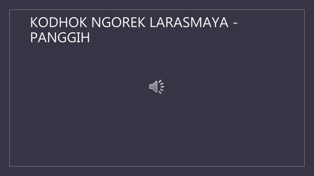 Gendhing pengantin gagrag surakarta new | PPTX