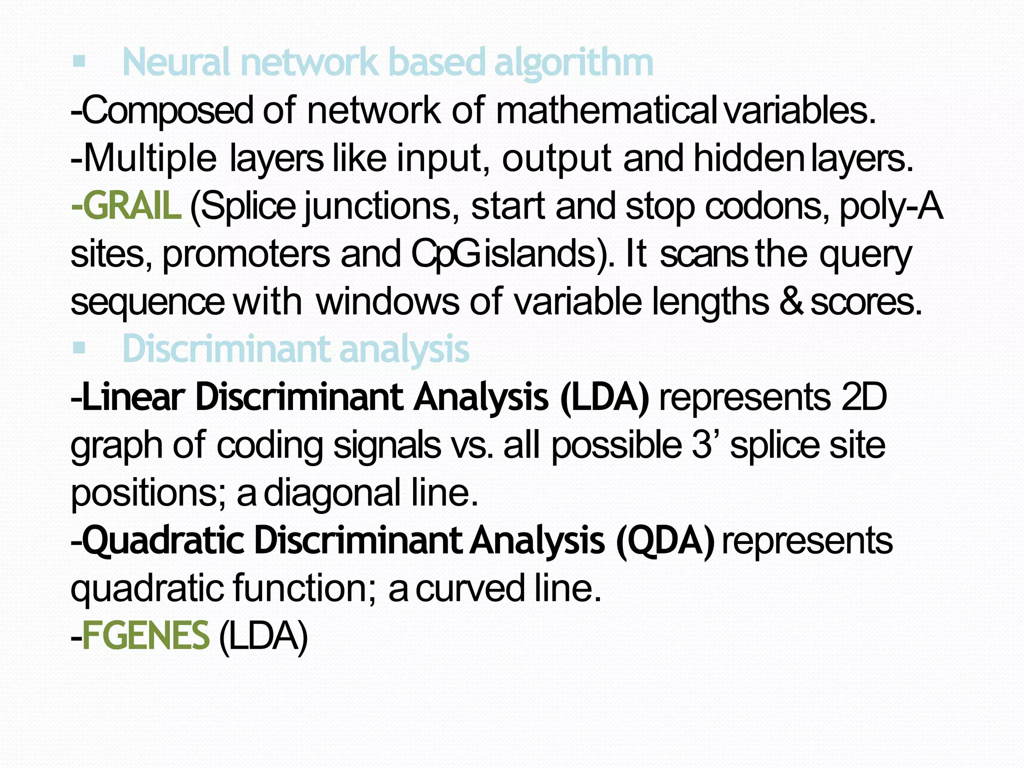 Gene prediction and expression | PPTX | Programming Languages | Computing