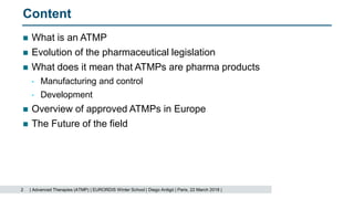 Gene / Advanced therapies on the market | PDF