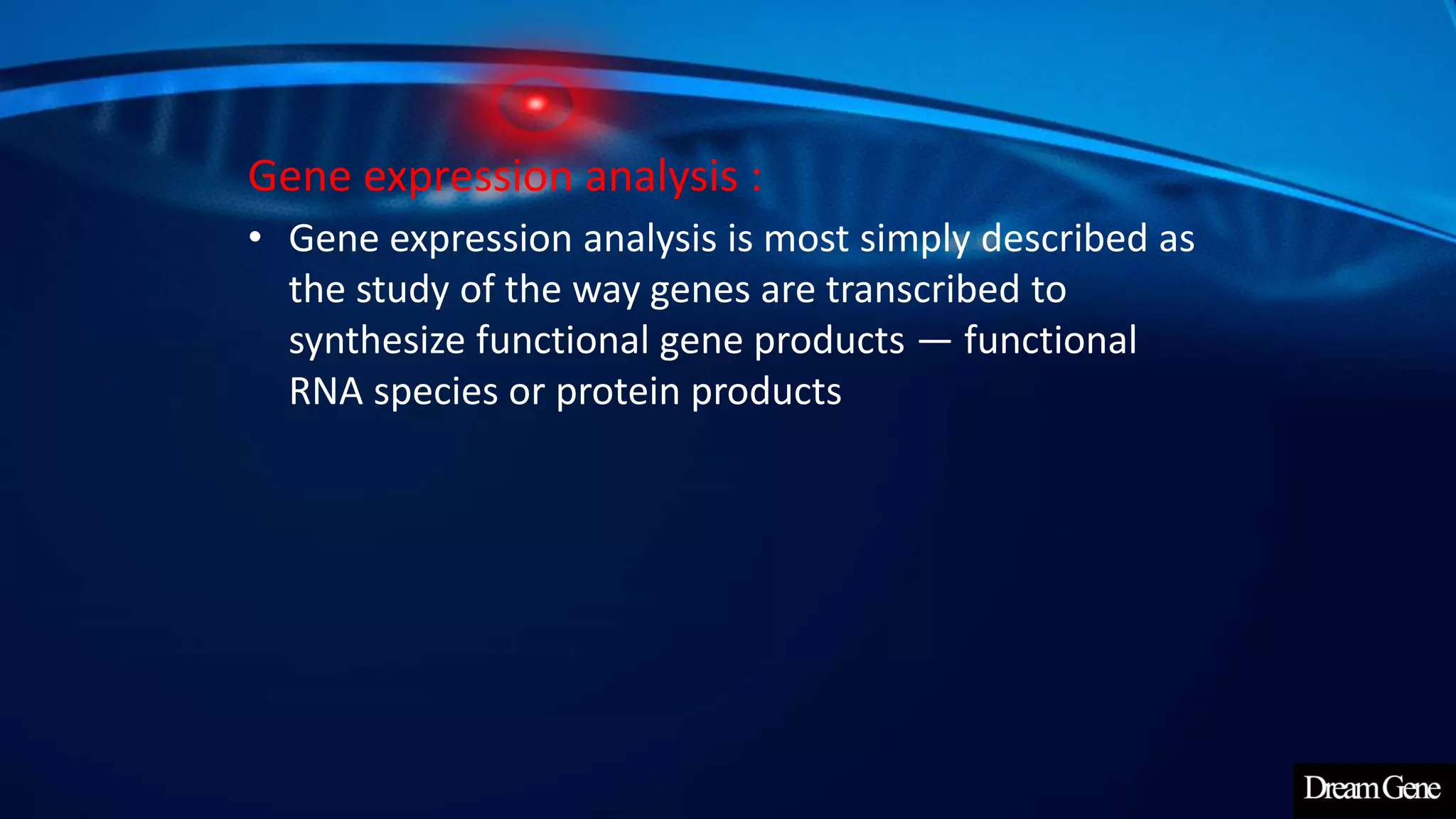 Gene expression-analysis | PPTX