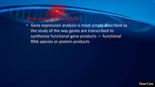 Gene expression-analysis | PPTX