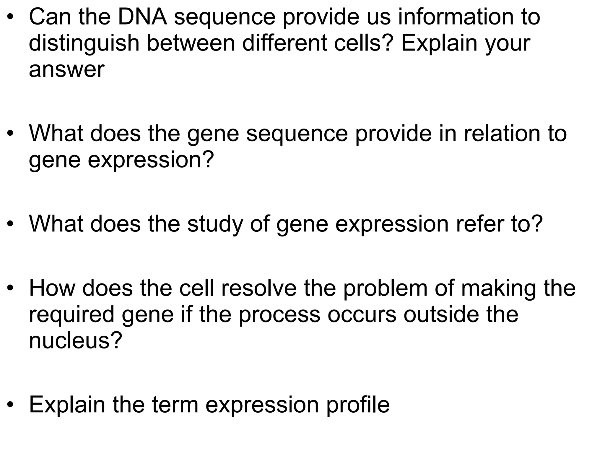 Gene Expression Lesson 2 | PPT