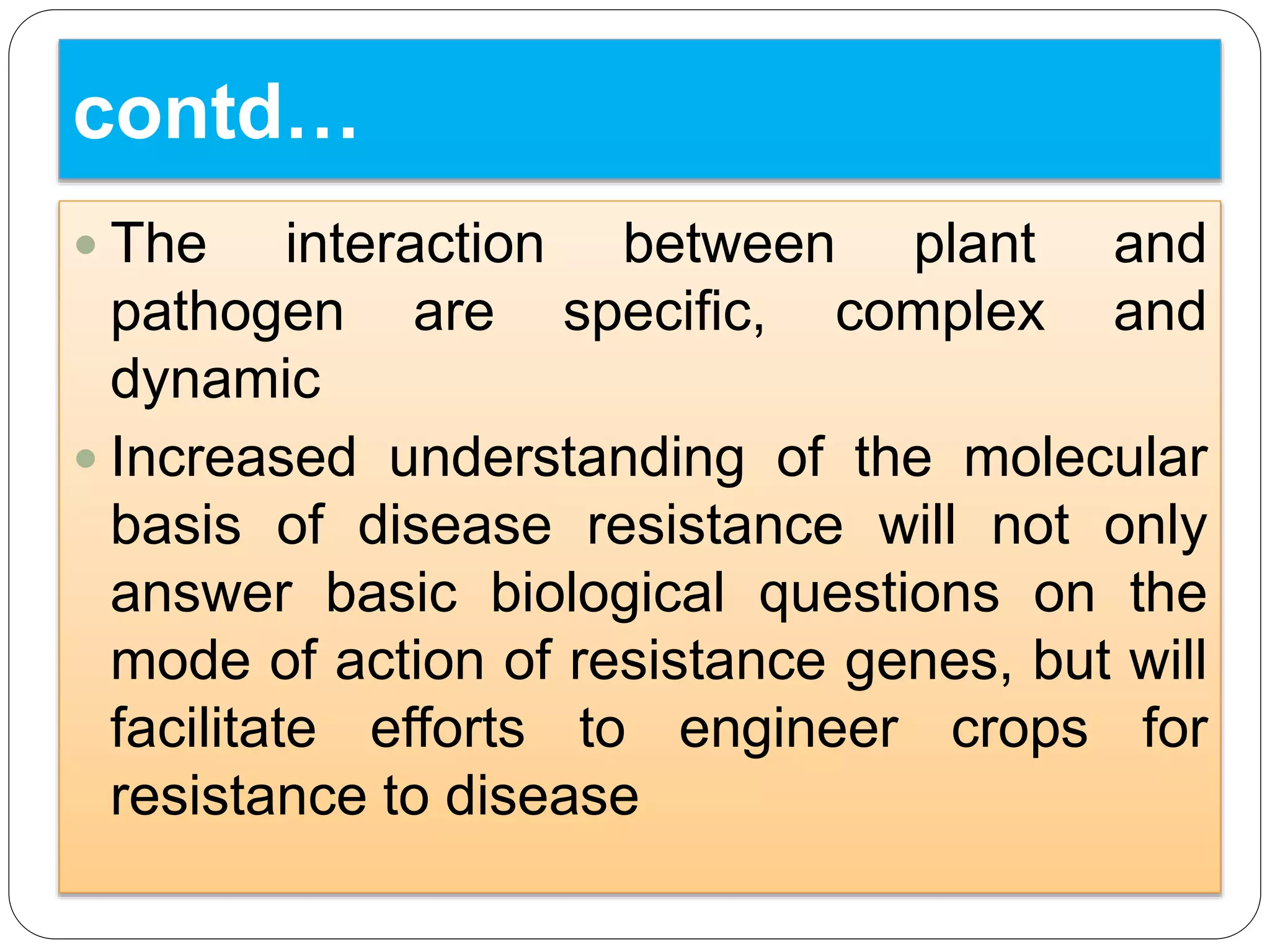 Gene for-gene hypothesis & its validty in the present scenario | PPTX