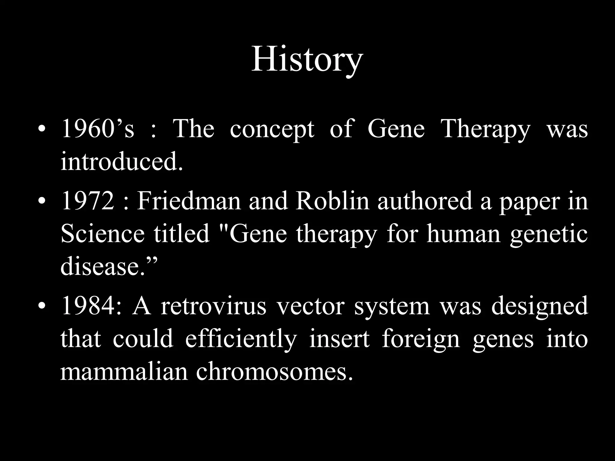 Gene therapy introduction | PDF