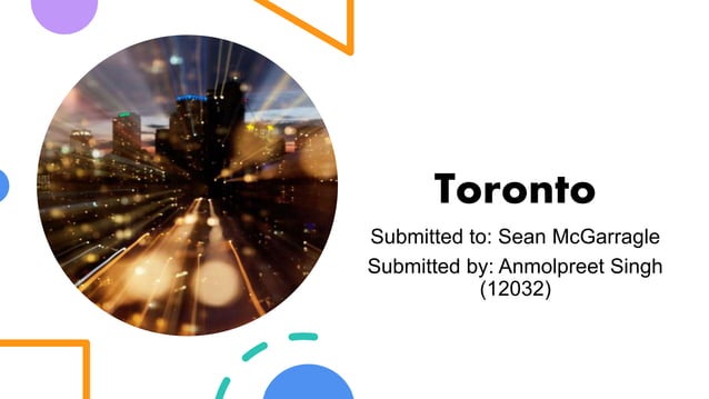 Toronto | PPTX | North America Travel | Travel Locations