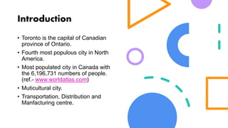 Toronto | PPTX | North America Travel | Travel Locations
