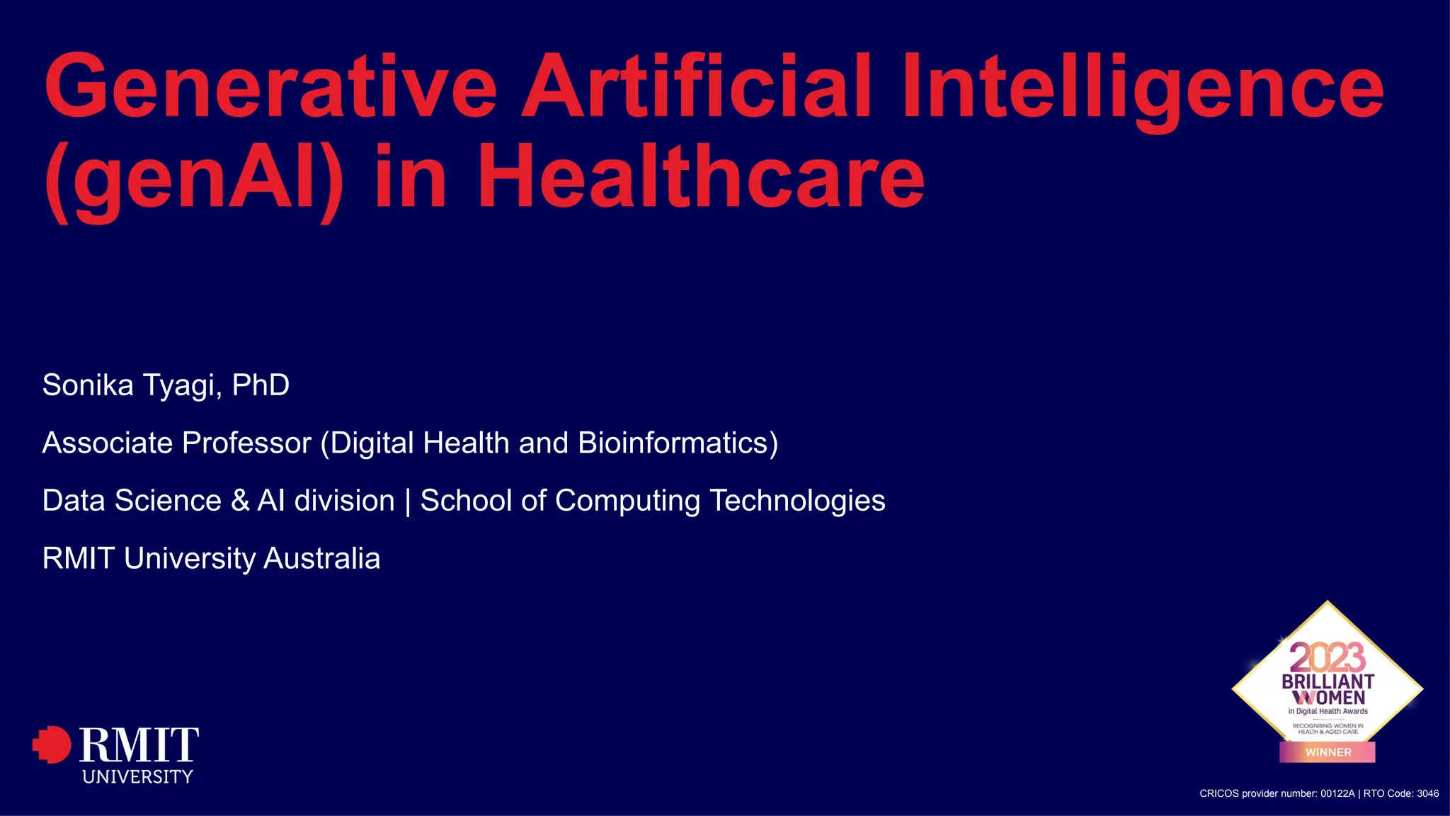 Generative Artificial Intelligence (gen.AI) in Healthcare | PPTX
