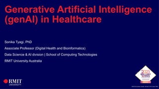 Generative Artificial Intelligence (gen.AI) in Healthcare | PPTX