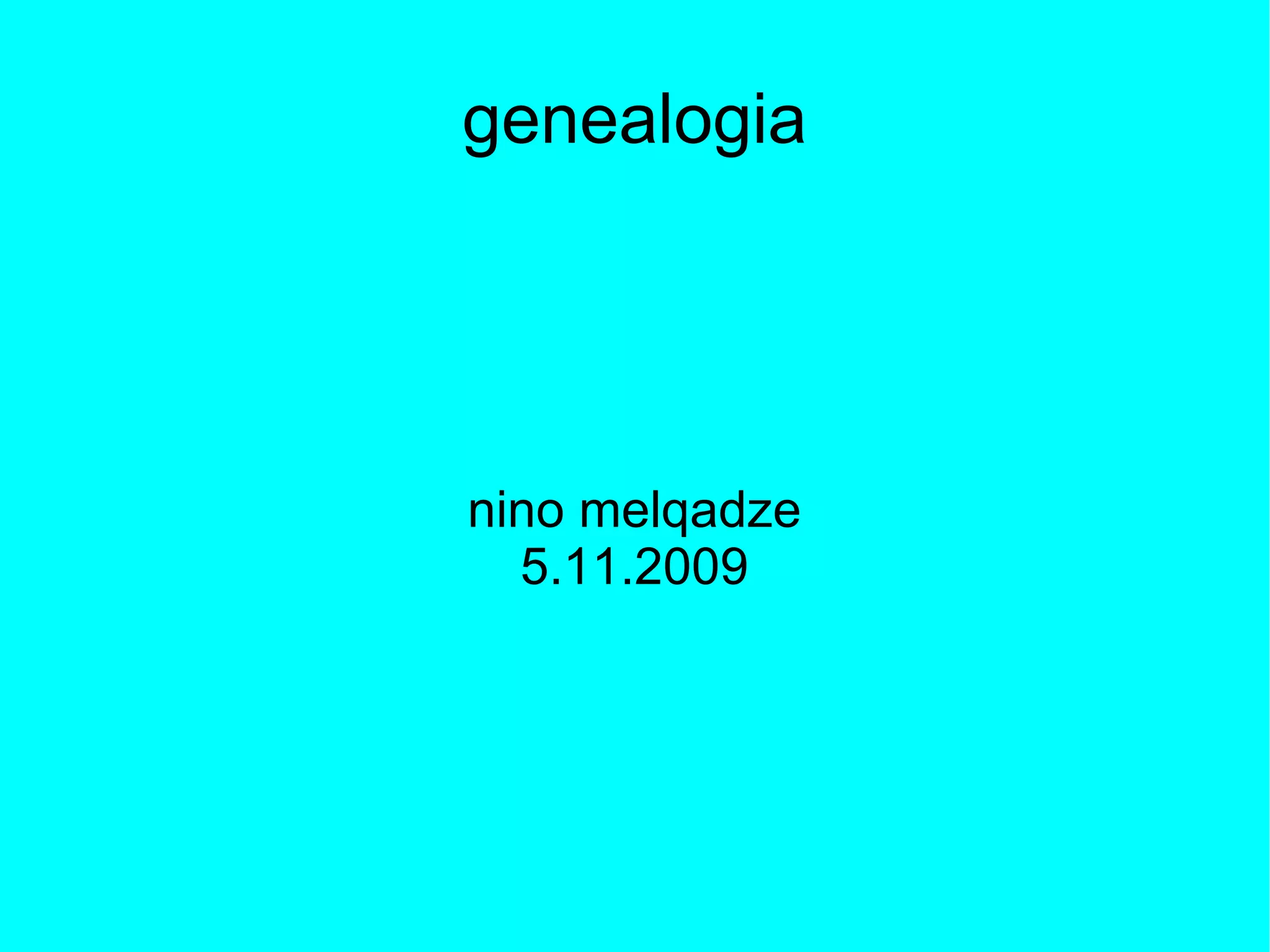 Genealogia | PPT