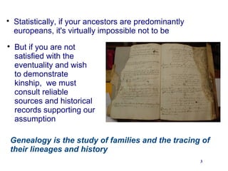 Genealogical domain | PPT