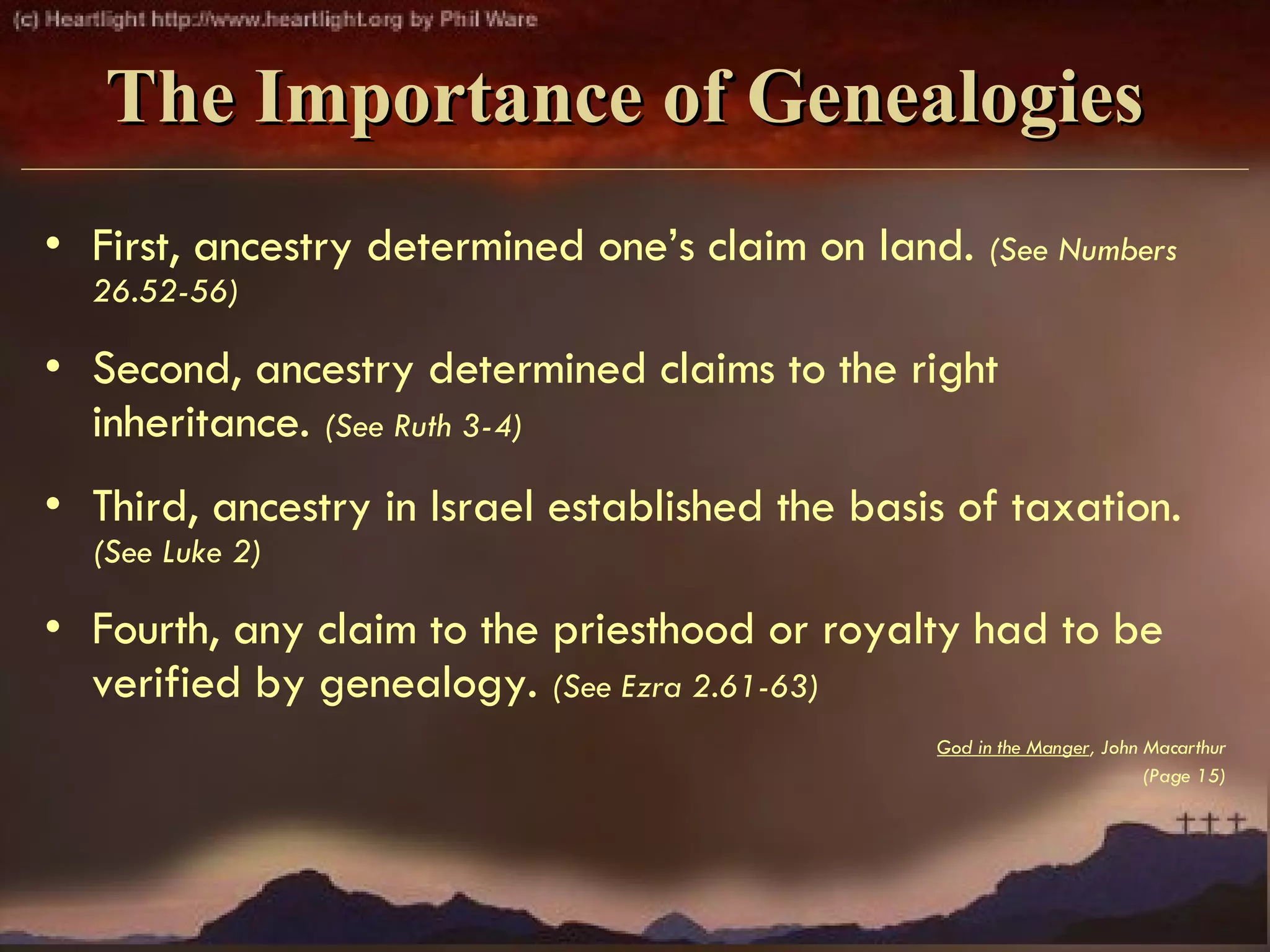 Genealogy Of Christ | PPT Genealogy Of Christ | PPT